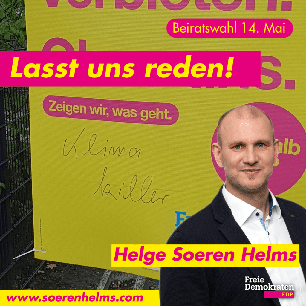 Lasst uns über Klimawandel sprechen - Soeren Helms, Bremen Oberneuland